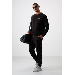Herren Langarm Sweatshirt und Hose Set