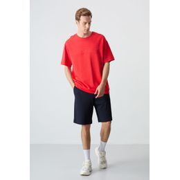 Herren Oversized T-Shirt und Shorts Set aus Baumwollmischung