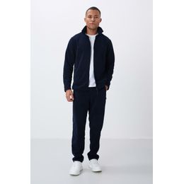 Herren Zip-Fleece-Sweatshirt und Hose Set