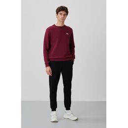 Herren Sweatshirt- und Hose-Set aus Baumwolle-Polyester-Fleece