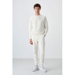 Herren Sweatshirt- und Hose-Set aus Baumwolle-Polyester-Fleece
