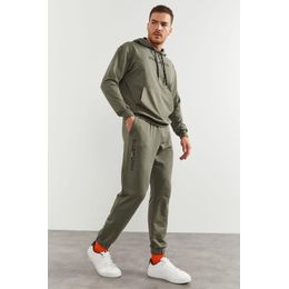 Oversized Kapuzen-Sweatshirt und Hose Set
