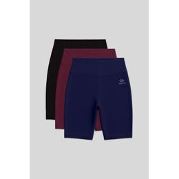 Kurze High-Waist Slim-Fit Sportleggings