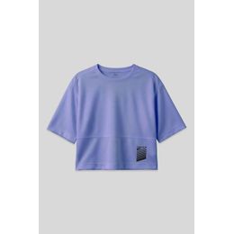 Oversized Polyester Crew Neck T-Shirt mit Tasche