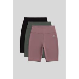 Kurze High-Waist Slim-Fit Sport Leggings