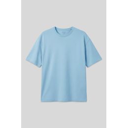 Oversized Baumwollmischung Rundhalsausschnitt T-Shirt