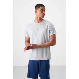 Herren Unifarben Rundhalsausschnitt Kurzarm T-Shirt