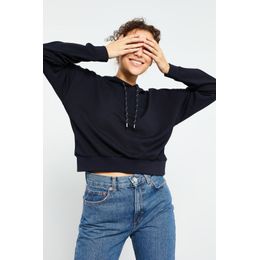 L&auml;ssiges Kapuzensweatshirt mit Bindeband-Detail