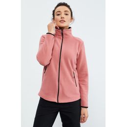 Damen Pl&uuml;sch-Zip-Front Sweatshirt