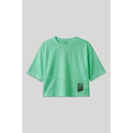 &Uuml;bergr&ouml;&szlig;e Polyester Rundhalsausschnitt T-Shirt mit Tasche