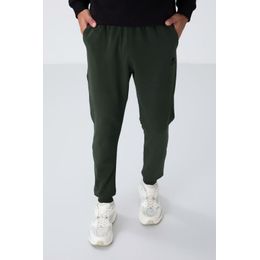 Herren Sweatpants aus Fleece in Solid-Optik