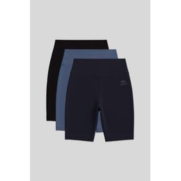 Kurze Hochtaillierte Slim-Fit Sportleggings