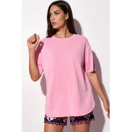 Lockere Passform Crew-Neck T-Shirt