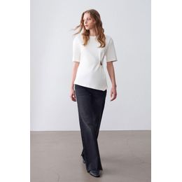 Damen Rundhals Kurzarm Jersey T-Shirt
