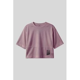 Oversized Polyester Crew-Neck T-Shirt mit Tasche