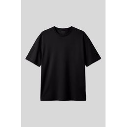 &Uuml;bergro&szlig;es Baumwoll-Crewneck-T-Shirt