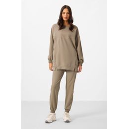 Oversized Fleece Sweatshirt und Hose Set