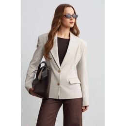Damen Crepe Blazerjacke