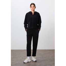 Oversized Kapuzenpullover mit Rei&szlig;verschluss und Jogginganzug Set