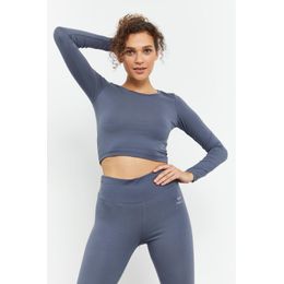 Slim-Fit Langarm-Crop-Top