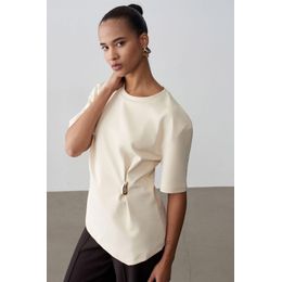 Damen Rundhals Kurzarm Jersey T-Shirt