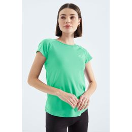 Damen T-Shirt mit kurzem Arm und Rundhalsausschnitt