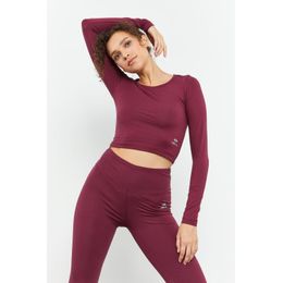 Slim-Fit Langarm-Crop-Top