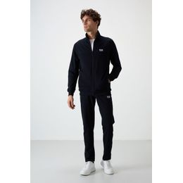 Herren Strick-Fleece Sweatshirt und Hose Set