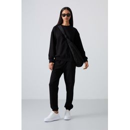 Oversized Sweatshirt und Set mit elastischen Bundhosen