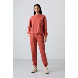 Oversized Sweatshirt und elastisches Bundhosen-Set