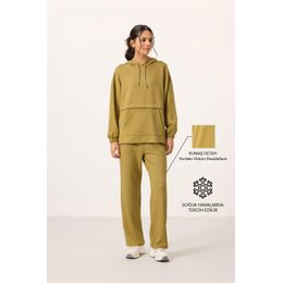 Oversized Kapuzenpullover- und weite Hosen-Set
