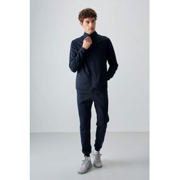 Herren Sweatshirt- und Hosen-Set mit Farbblockdesign