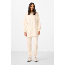 Oversized Fleece Sweatshirt und Hosen-Set