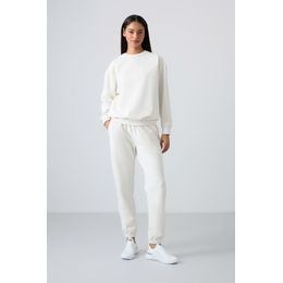 Oversized Sweatshirt und Hose mit elastischem Bund Set
