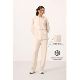 &Uuml;bergr&ouml;&szlig;en Kapuzenpullover und Hose mit weitem Bein Set