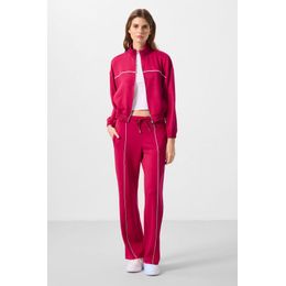 Oversized Zip-Kragen Trainingsanzug Set