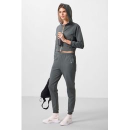 &Uuml;bergro&szlig;es Kapuzen-Zip-Sweatshirt und Hosen-Set