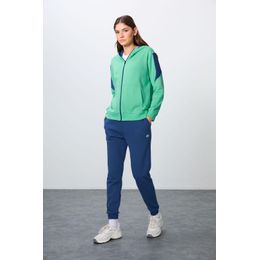 &Uuml;bergro&szlig;es Kapuzenzip-Sweatshirt- und Hosen-Set