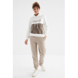 Hochtaillierte Fleece-Jogginghose f&uuml;r Damen