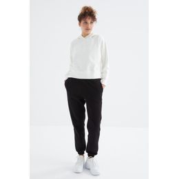 Damen hohe Taille Fleece Jogger Sweathosen