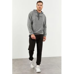 Oversized Kapuzenpullover und Hose Set