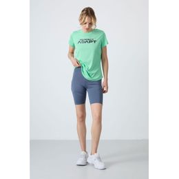 Kurze High-Waist Strickleggings