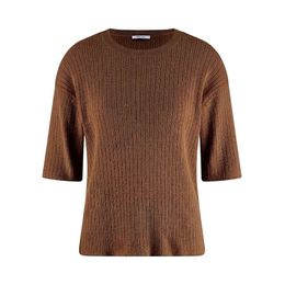 Peter Hahn - Rundhals-Pullover aus 100% SUPIMA-Baumwolle, braun, Gr. 42 / M - Baumwolle
