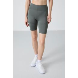 Kurze hochtaillierte Strickleggings