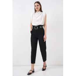 Kn&ouml;chellange Gerade Hose mit Schleife