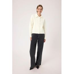 Soaked in Luxury Strickjacke SLSelene Strickjacke Gerade Passform white