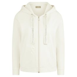MYBC - Kapuzen-Sweatjacke, weiss, Gr. 42 / M - Baumwolle