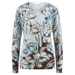 Peter Hahn St. Emile - Rundhals-Pullover, blau, Gr. 42 / M