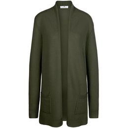 Peter Hahn - Cardigan aus 100% Schurwolle, gr&uuml;n, Gr. 48 / XL - Schurwolle