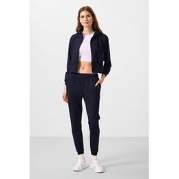 Oversized Kapuzenzipper Sweatshirt und Hose Set